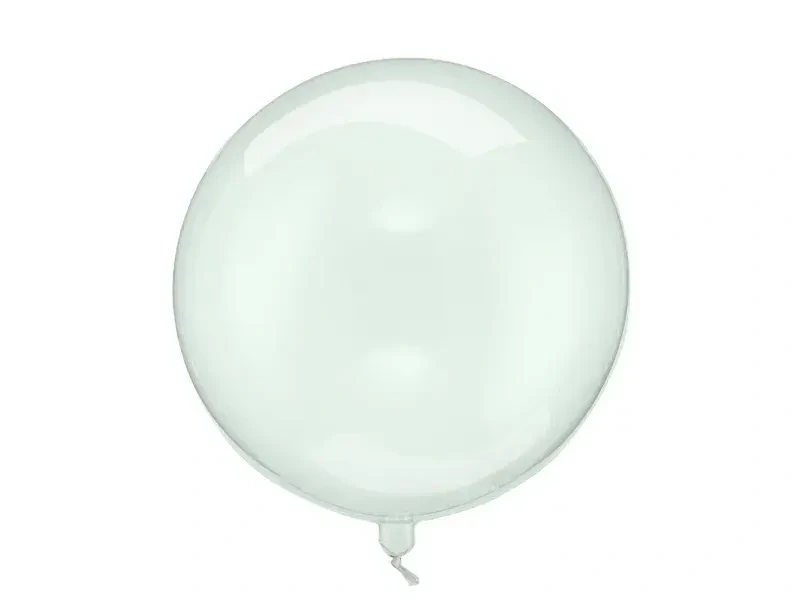 Dekorační bublina průhledná zelená 40 cm | Party-eshop.cz